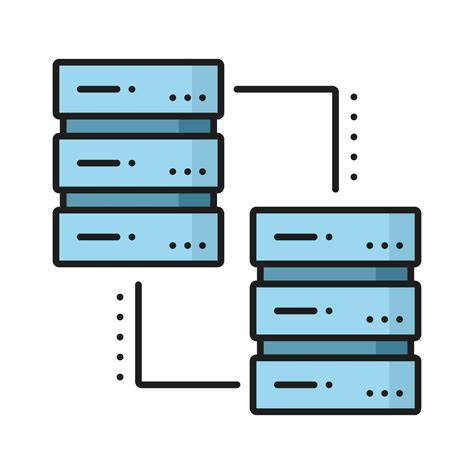 Database Network Server Cloud Storage Color Icon 35528210 Vector Art At Vecteezy