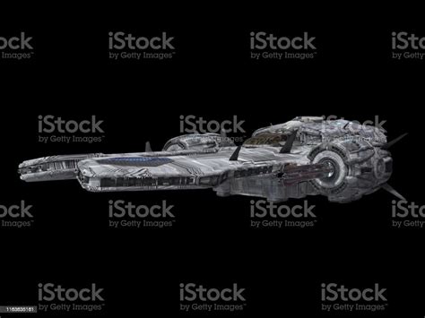 검은 색 배경 3d 그림에 고립 된 우주선 3차원 형태에 대한 스톡 사진 및 기타 이미지 3차원 형태 검은색 과학 Istock