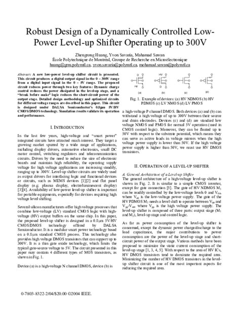 pdf robust design of a dynamically controlled low power level up