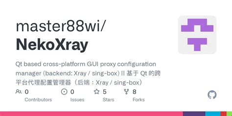 GitHub Master88wi NekoXray Qt Based Cross Platform GUI Proxy Configuration Manager Backend