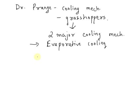 Solved In Dr Pranges Experiments To Determine Which Cooling