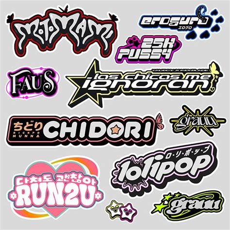 Y2k Lettering Typography Typographic Logo Design Graphic Shapes