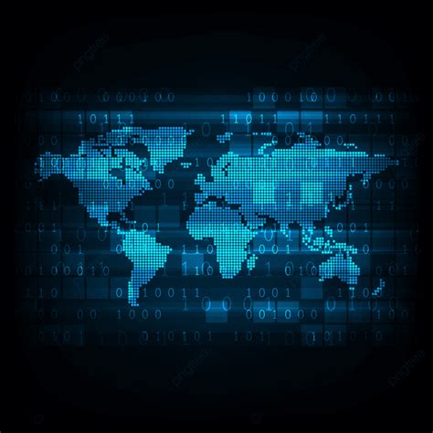 World Map Technology Vector Design Images Vector Technology Digital