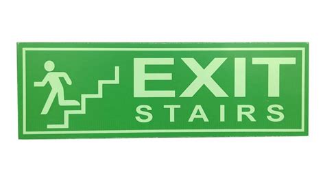 Aluminum Rectangular Digital Exit Signage Board Board Thickness 5mm At 25 Square Inch In Nagpur