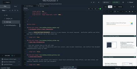 Github Texlyretexlyre A Local First Latex And Typst Web Editor With Real Time Collaboration