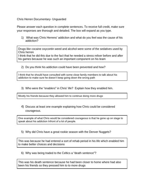 Chris Herren Documentary Unguarded Pdf