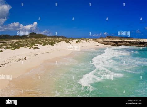 Playa Chikitu Beach Washington Slagbaai National Park Bonaire Stock