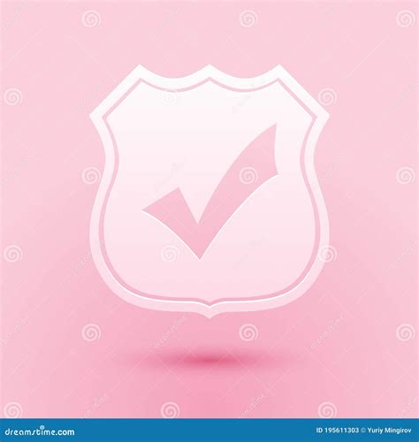 Approved Safety Color Line Icon Safeguard Check Mark Concept Security