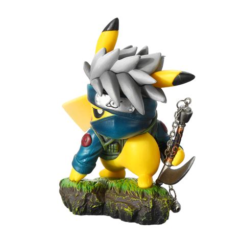 New Action Figure Toy GK Anime Pikachu Cos Hatake Kakashi for Naruto ...