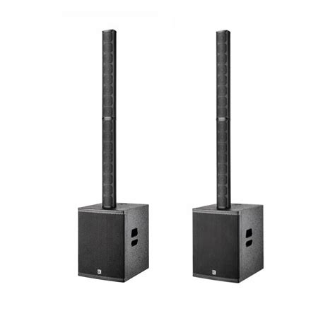 Line Array Column Speaker Comprised Of Eight Neodymium Maget Transducers Housed In An