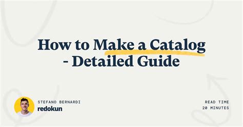 How To Make A Catalog Detailed Guide Redokun Blog
