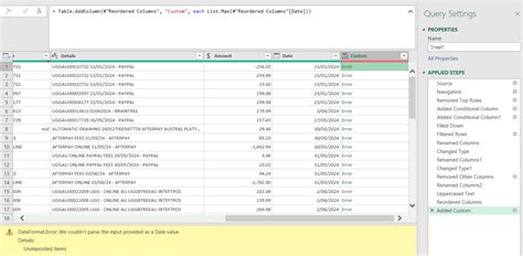 solved issue with list max [date] in power query microsoft fabric