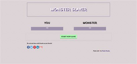 GitHub Thubamamba Monster Slayer A Web Based Vue JS Game