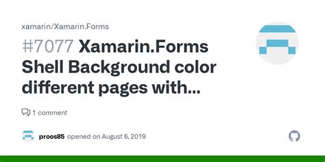 Xamarin Forms Shell Background Color Different Pages With Difference Colors Issue