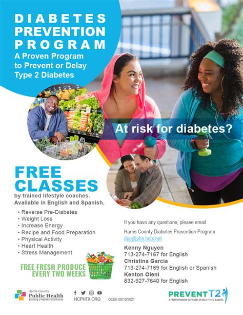 Free Classes Diabetes Prevention Program East Aldine Management District
