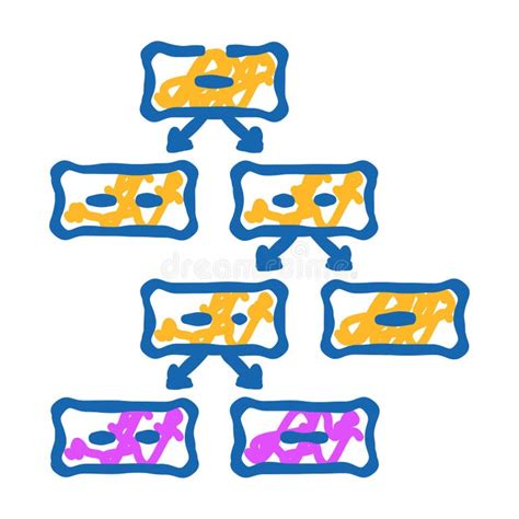 Decision Tree Algorithm Icon Doodle Illustration Stock Vector