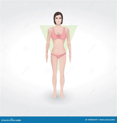 Inverted Triangle Pose Parivrtta Trikonasana Color Line Illustration