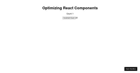Optimizing React Components Using Memorization And Other Techniques Codesandbox