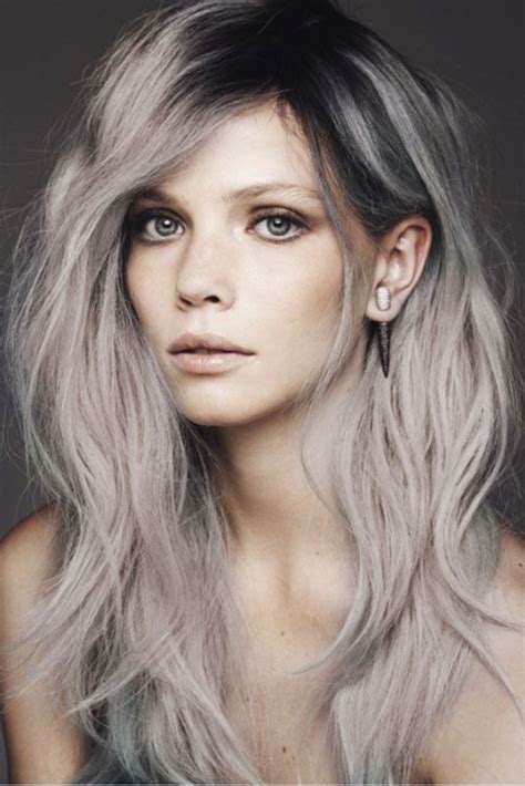 Long Gray Hair Pastel Hair Hair Inspiration