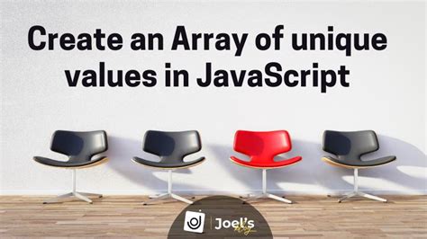 joel olawanle on linkedin how to create an array of unique values in