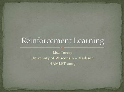 A Review On Introduction To Reinforcement Learning Pdf