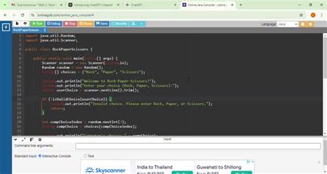 V Chakradhar Reddy On Linkedin Internpe Javaprogramming Rockpaper