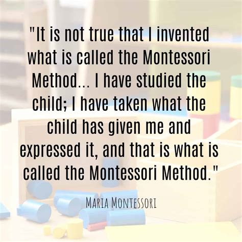Maria Montessori Theory Quotes