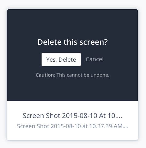 Delete Ui