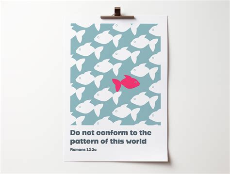 Do Not Conform To The Pattern Of This World Romans 12 Verse 2 Print
