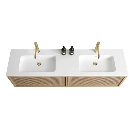 Meuble Double Vasque Suspendu 180 Cm Raphia