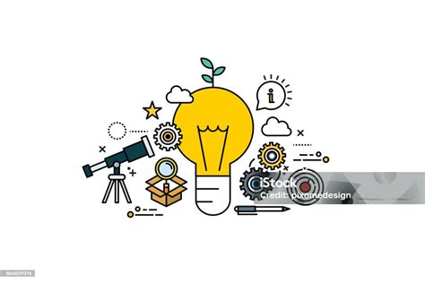 플랫 라인 벡터 그래픽 편집 가능한 웹사이트 일러스트 레이 션 아이디어 개념에 대한 스톡 벡터 아트 및 기타 이미지 개념 개념과 주제 개발 Istock