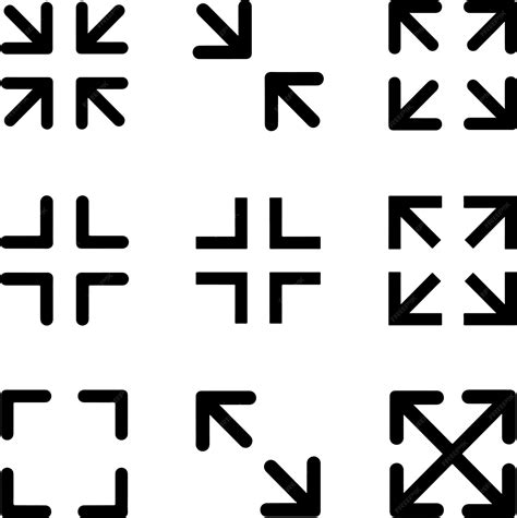 Premium Vector Icon Set Of Cursor For Application Softwware Resize