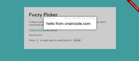 React Select Components Library Onaircode