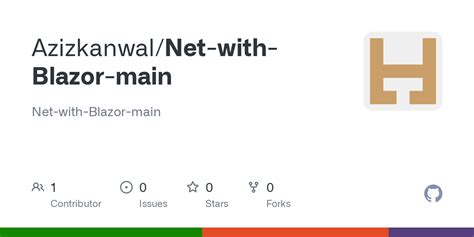 GitHub Azizkanwal Net With Blazor Main Net With Blazor Main