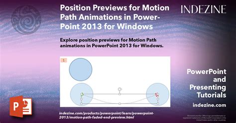 Position Previews for Motion Path Animations in PowerPoint 2013 for Windows