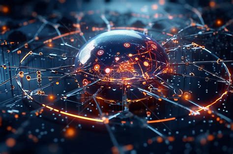 人工智能神经网络的连接线路图片素材 正版创意图片600212405 摄图网