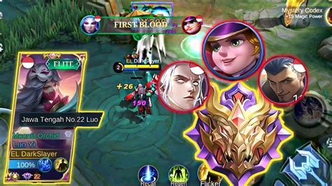 Solo Ranked Use Luo Yi To Mythical Glory Luo Yi Top Global Luo Yi Best Build MLBB YouTube