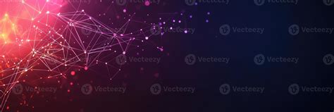 Futuristic Digital Network Visualization With Glowing Nodes And Lines Representing Data