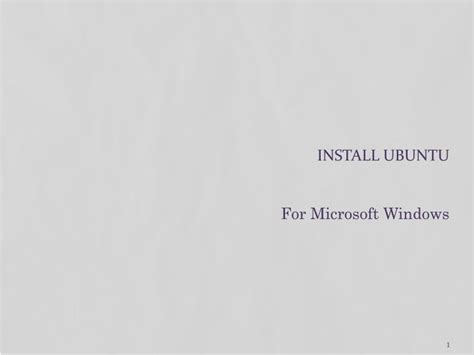 Ppt Install Ubuntu Powerpoint Presentation Free Download Id3137254