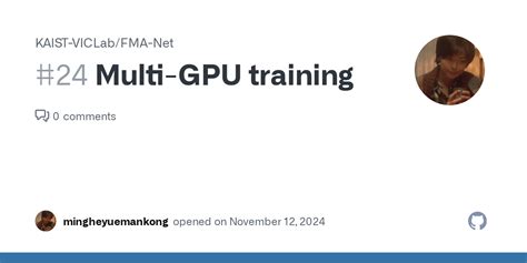 Multi Gpu Training · Issue 24 · Kaist Viclabfma Net · Github