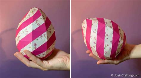Spiral 3d Paper Easter Egg Template Joy In Crafting