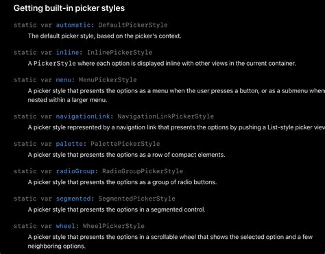 Swiftui中常用组件picker的使用，以及它的可选样式swift Picker Csdn博客