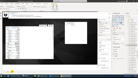 solved summarize all values for subtotal in matrix microsoft fabric