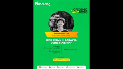 Coding Talk 291 Send Email In Laravel Using Mailtrap Youtube