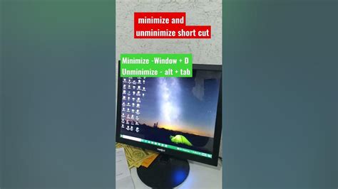 minimize and unminimize shortcut shortvideo shorts youtubeshorts