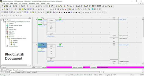 Cara Simulasi Program PLC Dengan CX Designer Blog Listrik