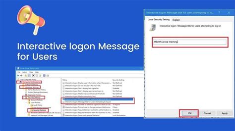 Display Interactive Logon Messages For Windows Pcs Via Gpo In 2023