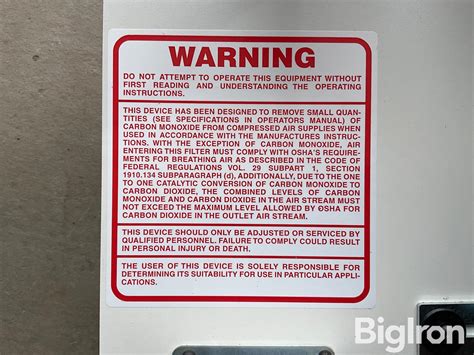 2021 Mst Rp050 Respiratory Protector Compressed Breathing Air Purifier Agriculture Bigiron