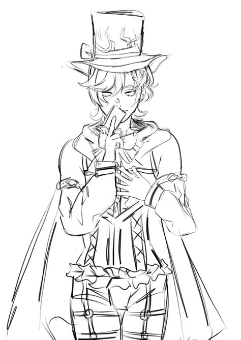 Lyney Sketch Because Everyone In This Sub Is Going Feral For Him And So