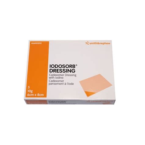 Iodosorb Kompress 8 X 6cm 10g 5 Bluebird Medical Bluebird Medical Ab